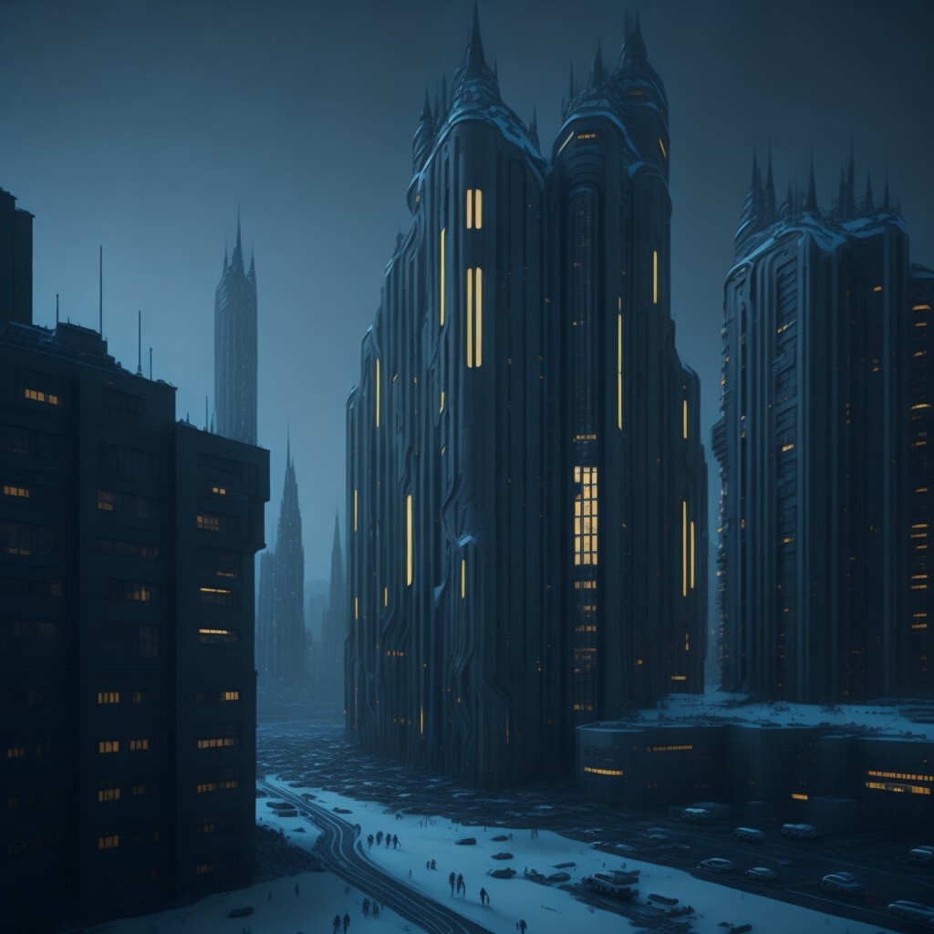 ArtStation - Sci-fi city Murmansk (Sci-fi high tech)