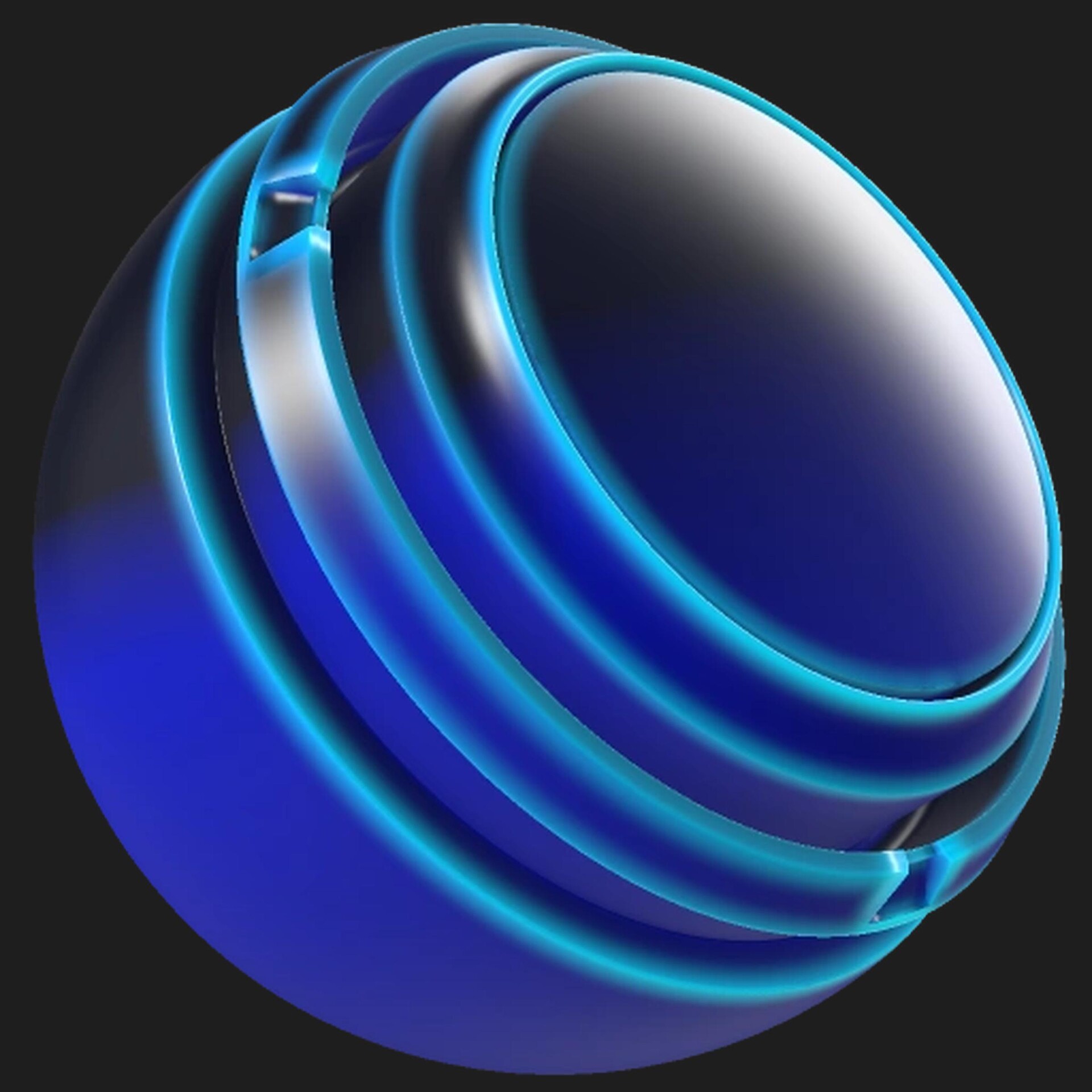 ArtStation - Neon blue