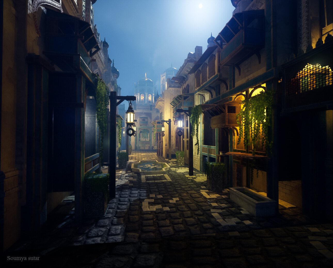 ArtStation - old town ally