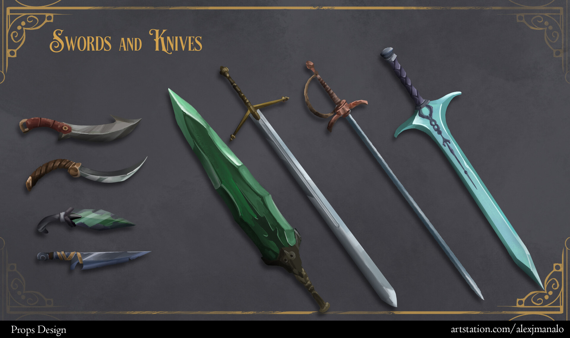 ArtStation - SWORDS - Prop Design