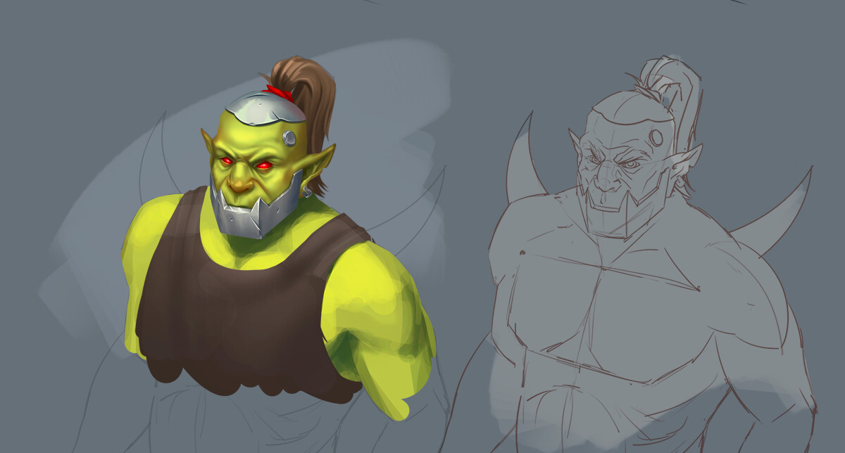 ArtStation - Orc_face