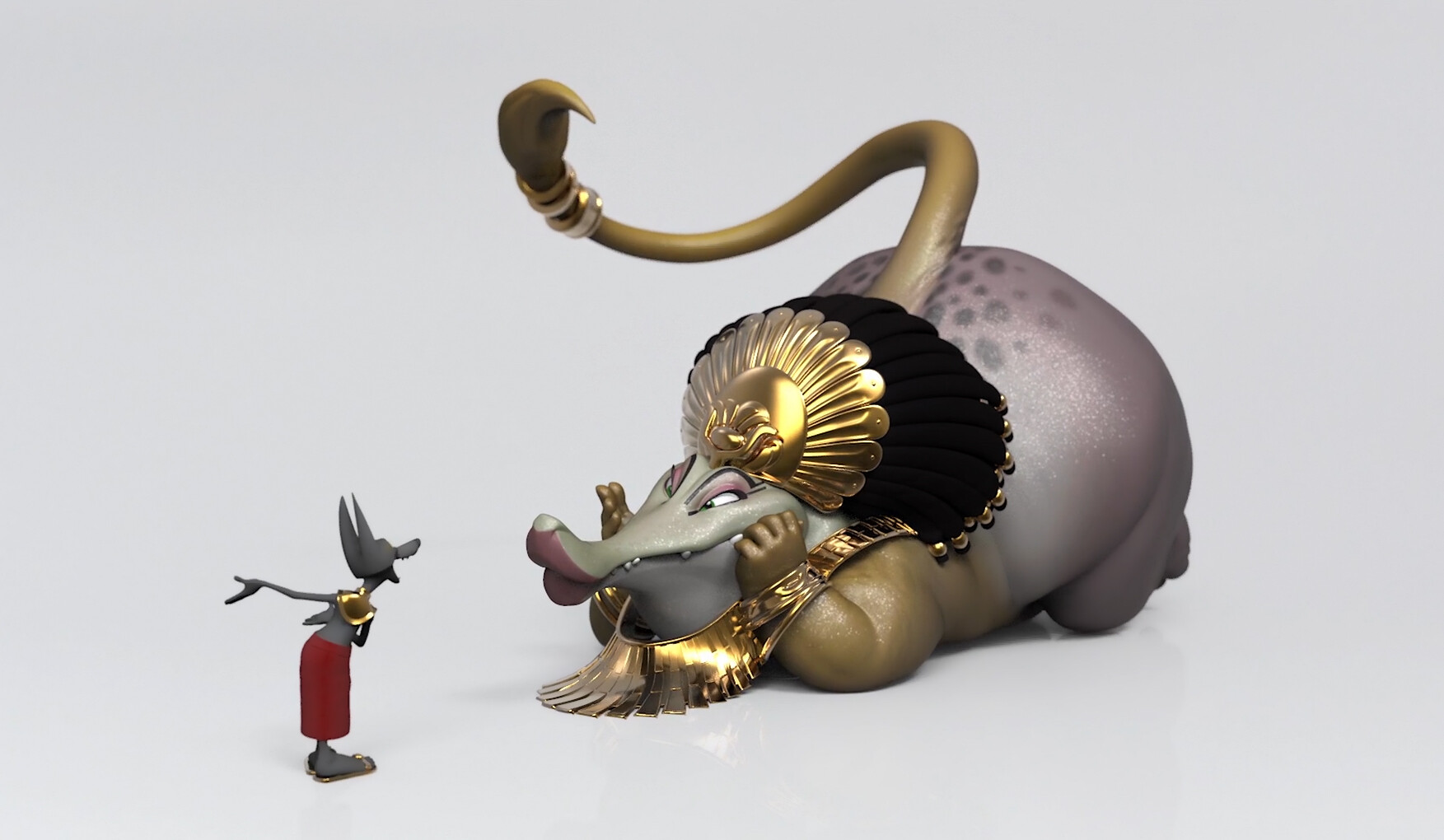 Ian Burkard - Blue Sky Studios - The Anubis Tapestry - Character Exploration