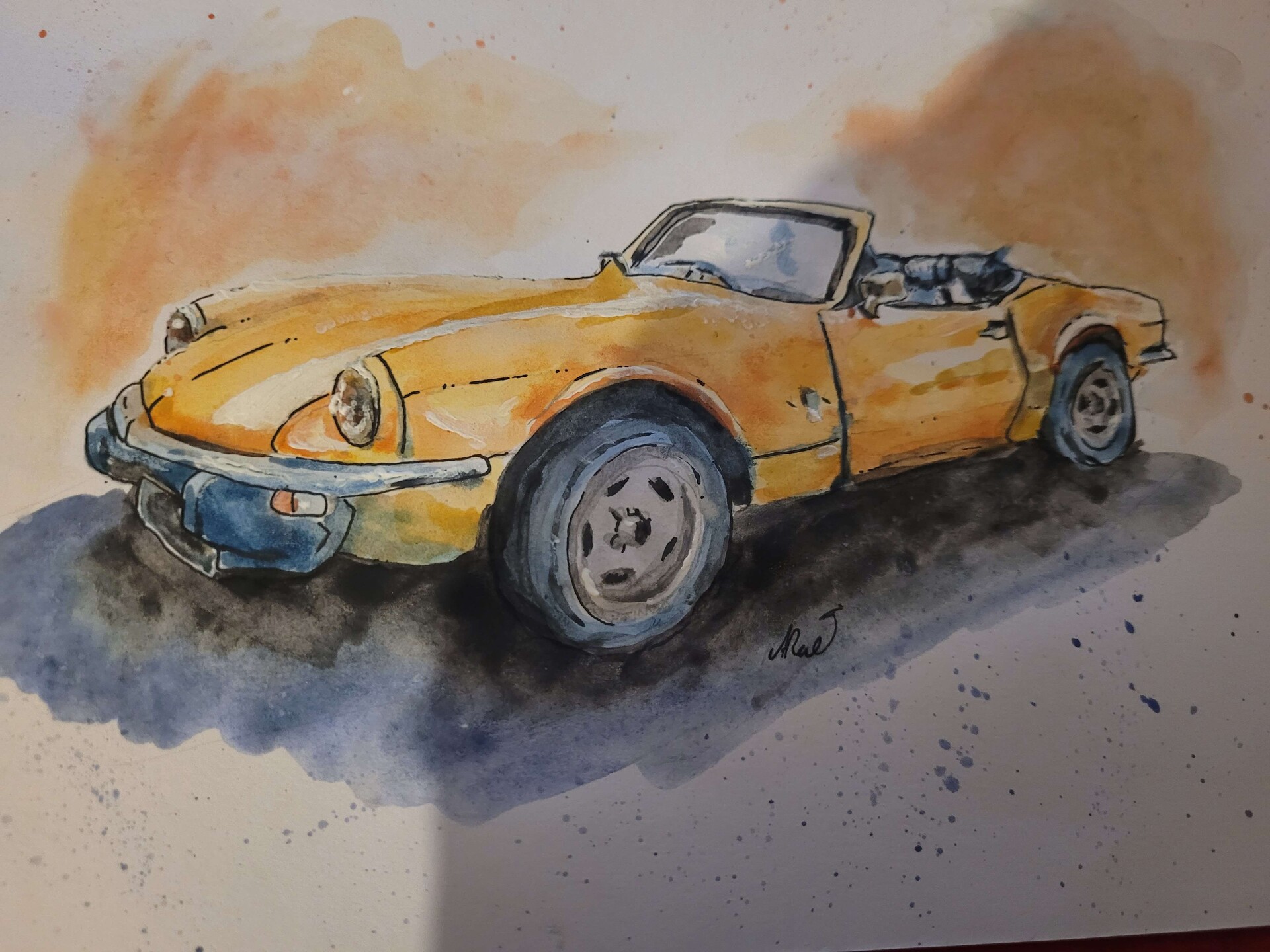 ArtStation - Watercolour Car