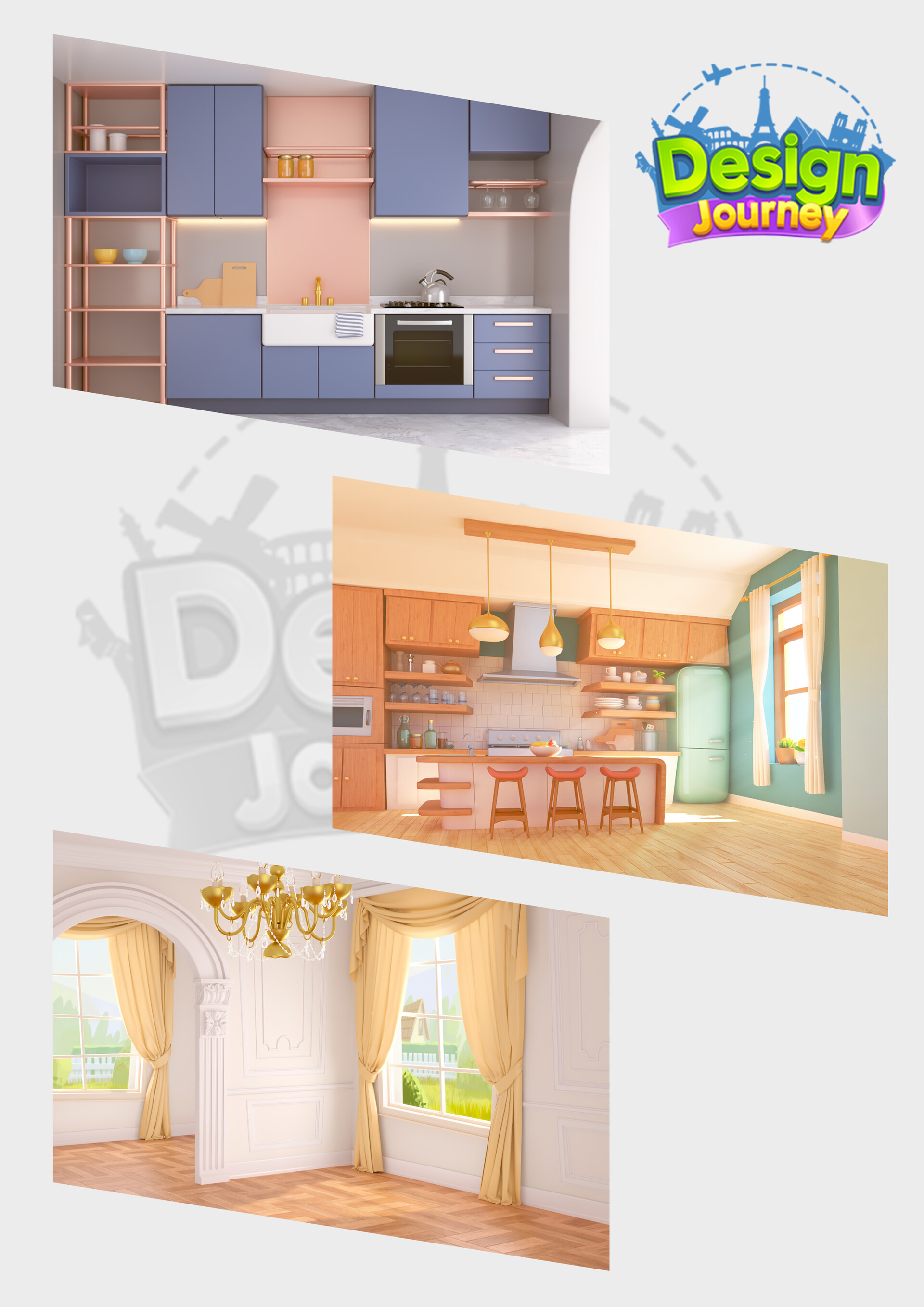 ArtStation - Stylized Interior Background