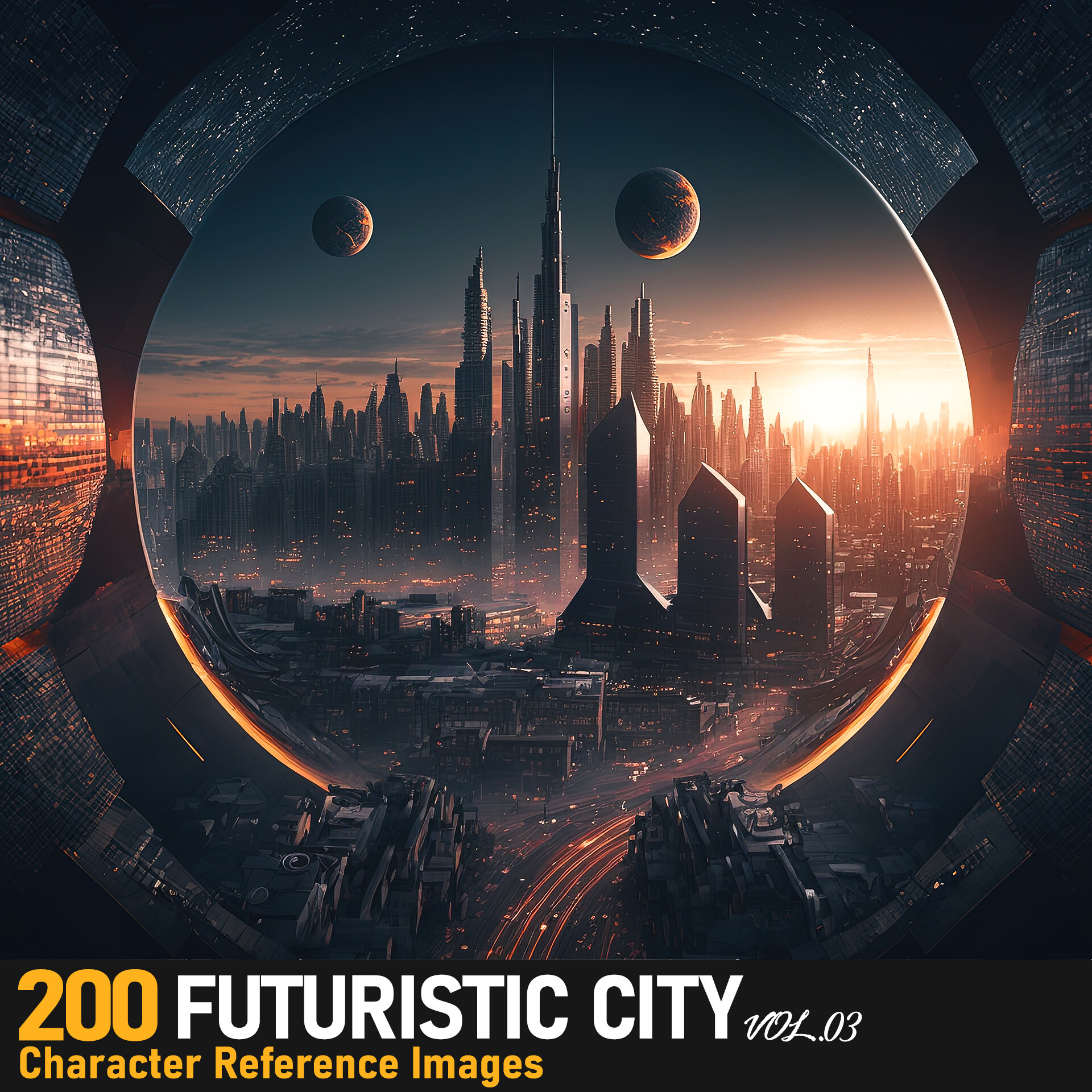 ArtStation - Futuristic City VOL.03|4K Reference Images