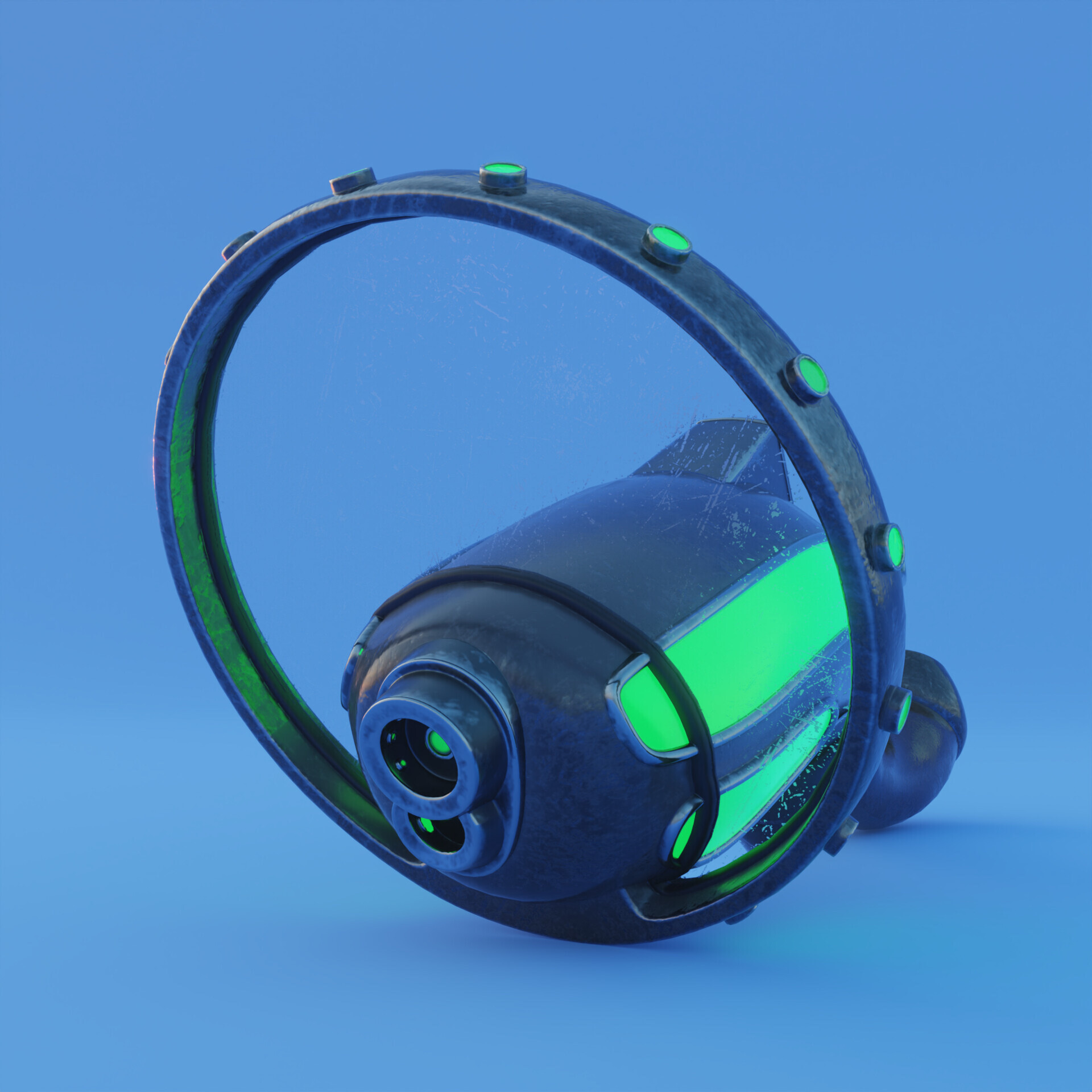 ArtStation - Electro gun with glass shield(rerendered)