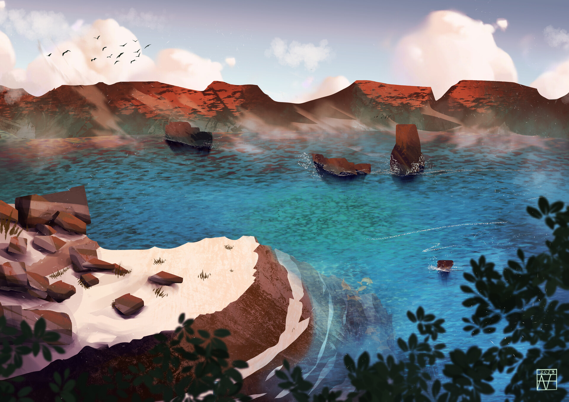 ArtStation - Tropical Enviornment Practice