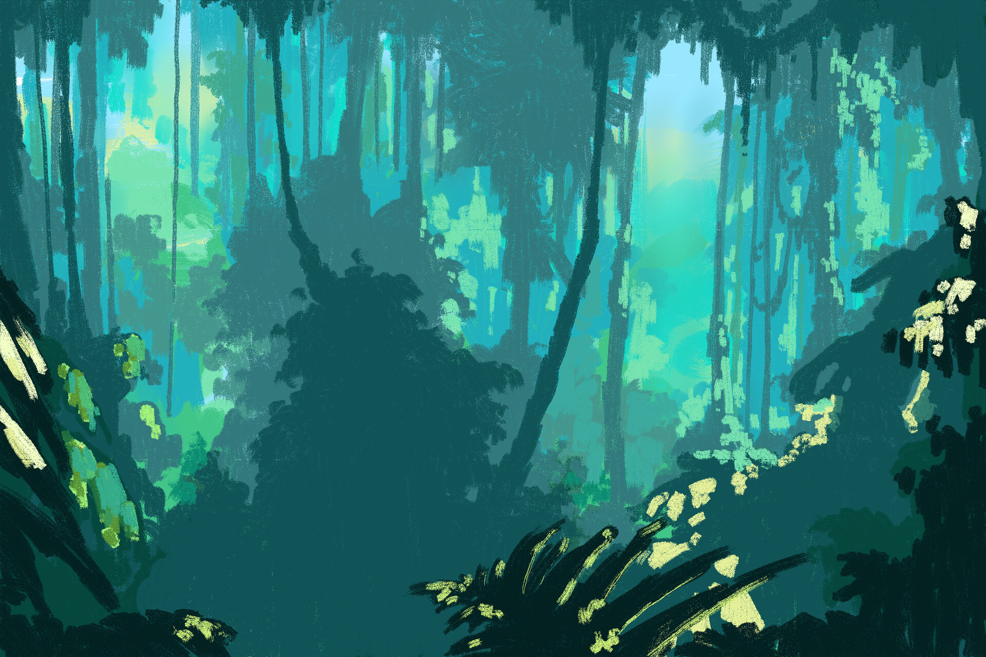 ArtStation - In The Jungle - Environment Concept