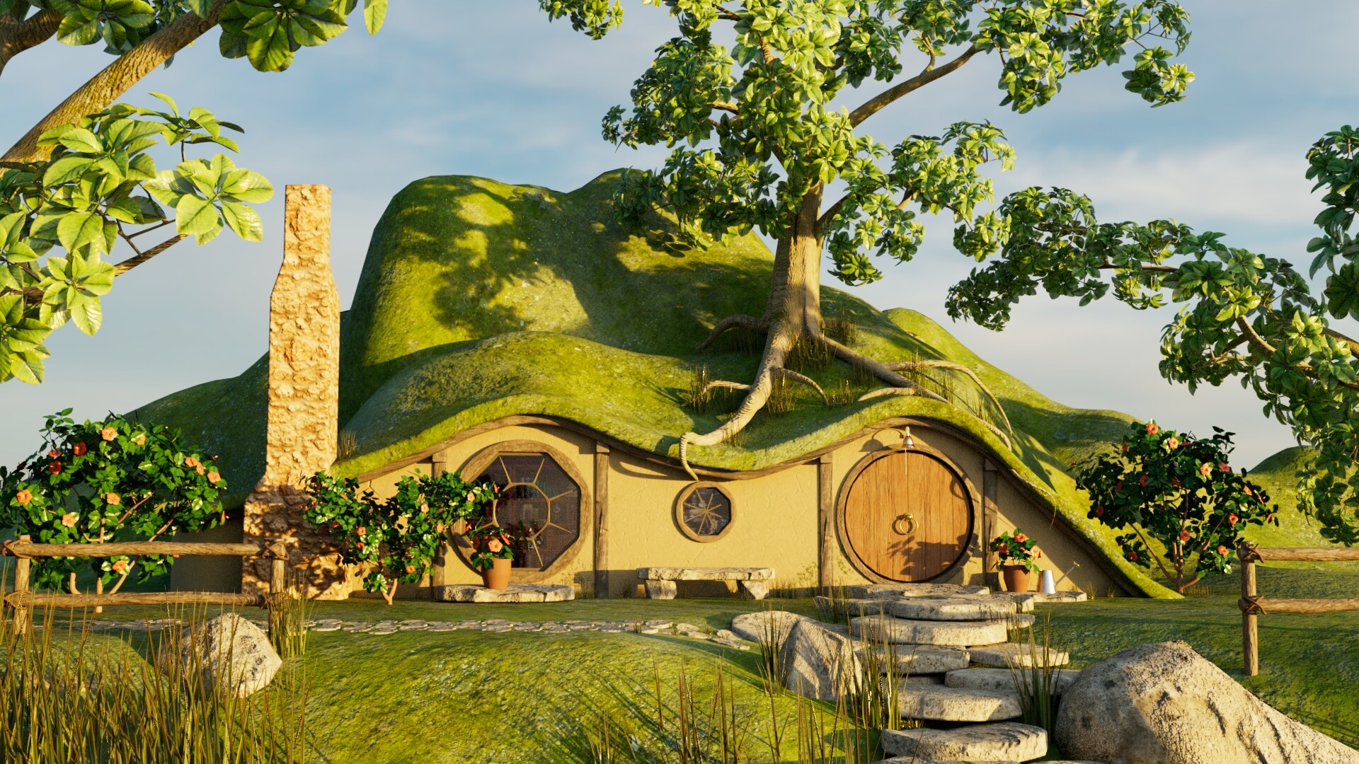 ArtStation - The Hobbit House
