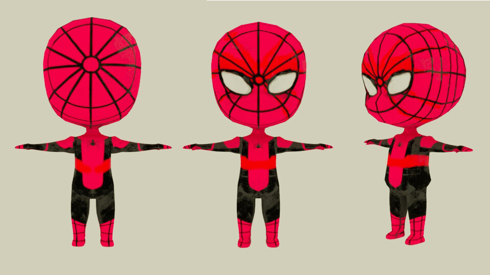 ArtStation - Cute Spiderman