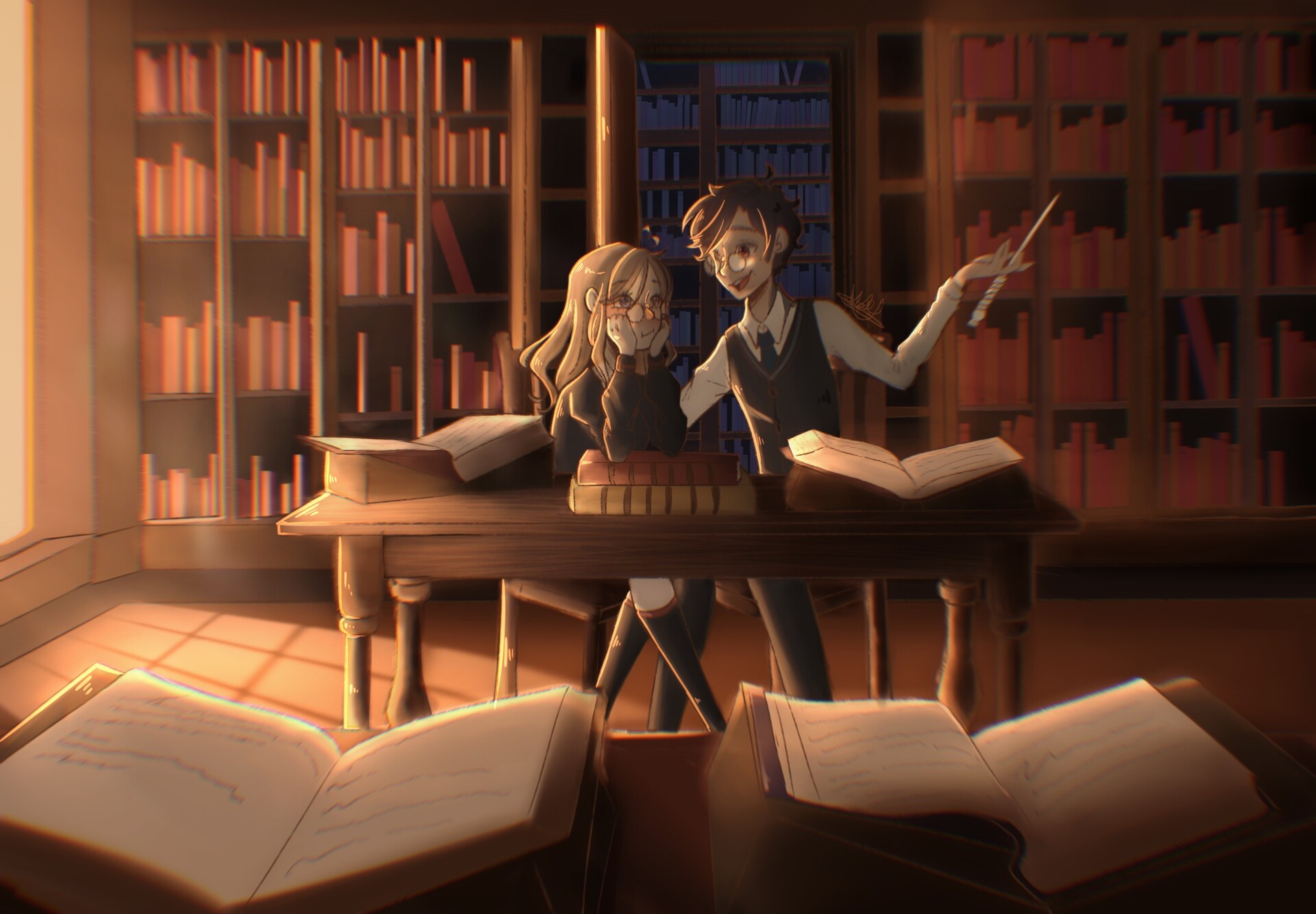 ArtStation - Library Date