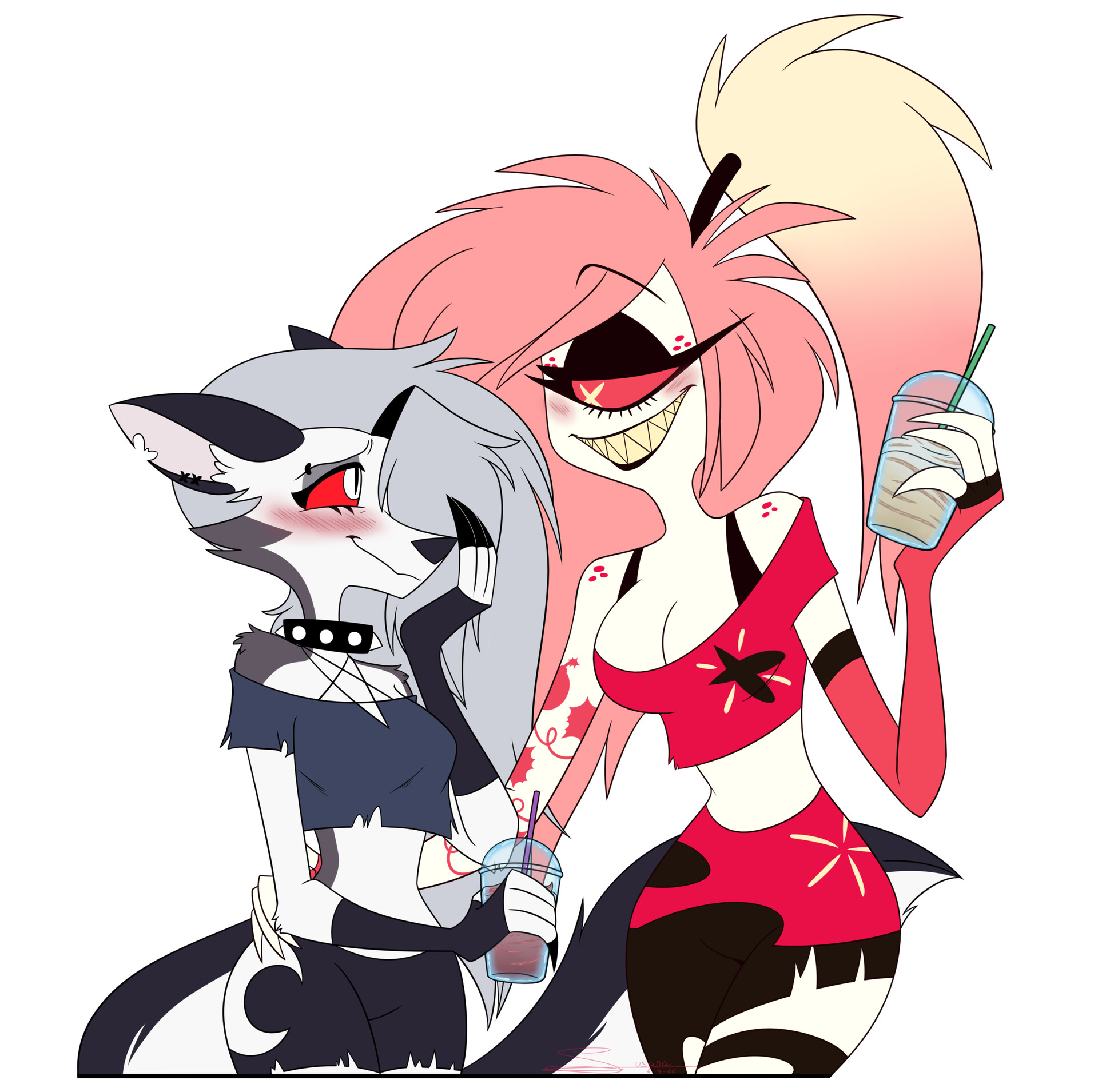 ArtStation - Commission - Loona x Cherri Bomb