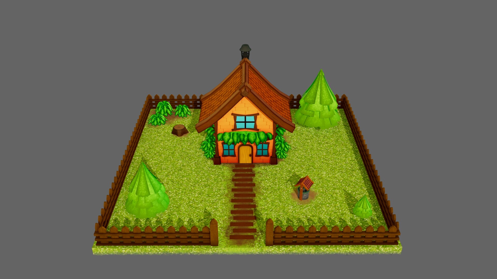 Aleah Brown - Stylized House Diorama