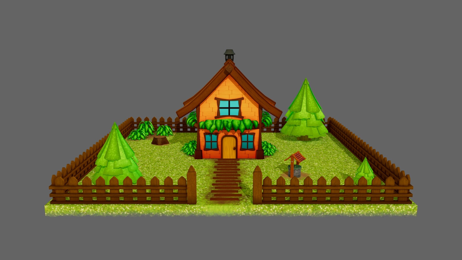 Aleah Brown - Stylized House Diorama