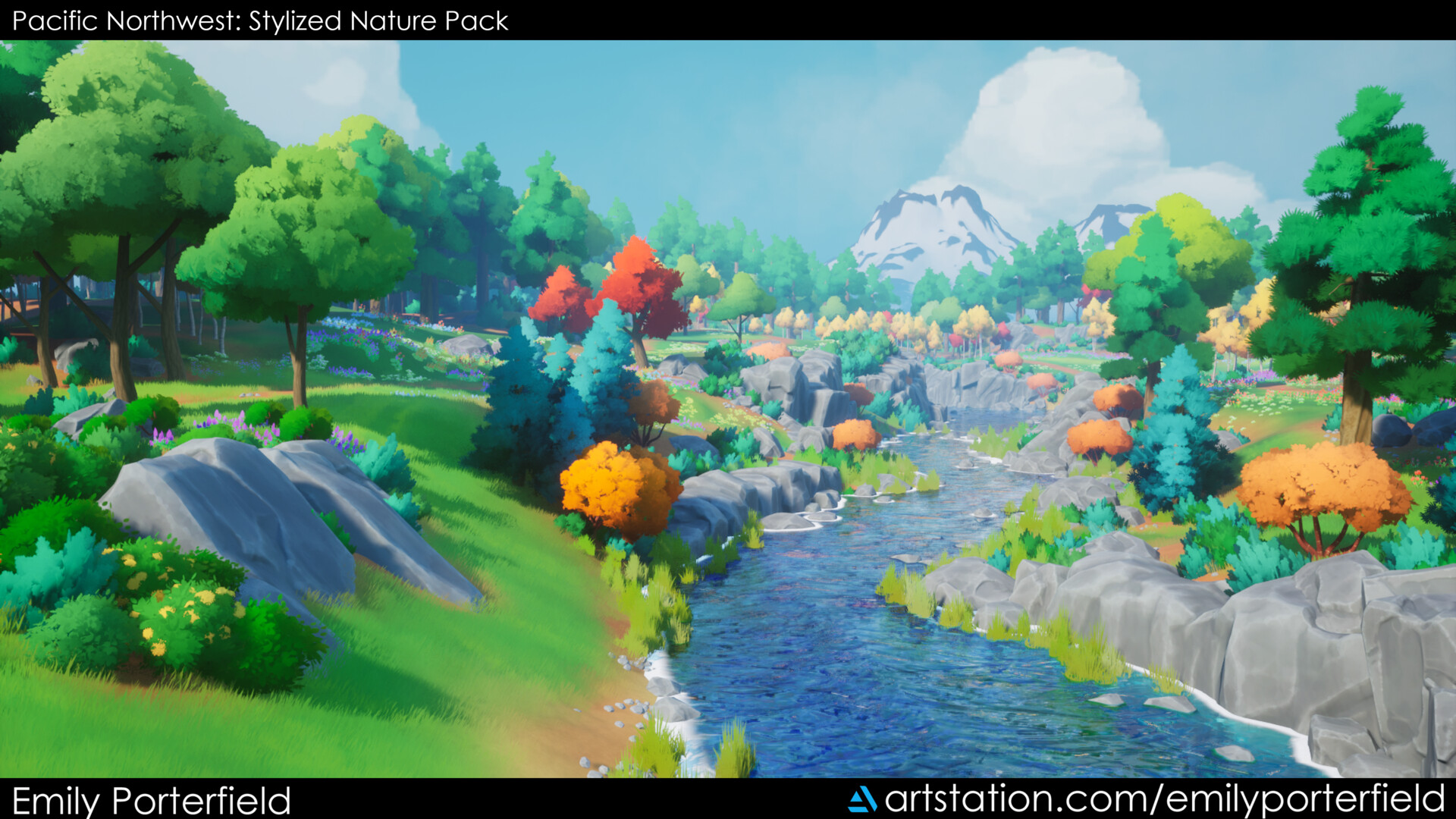 ArtStation - Pacific Northwest: Stylized Nature Pack