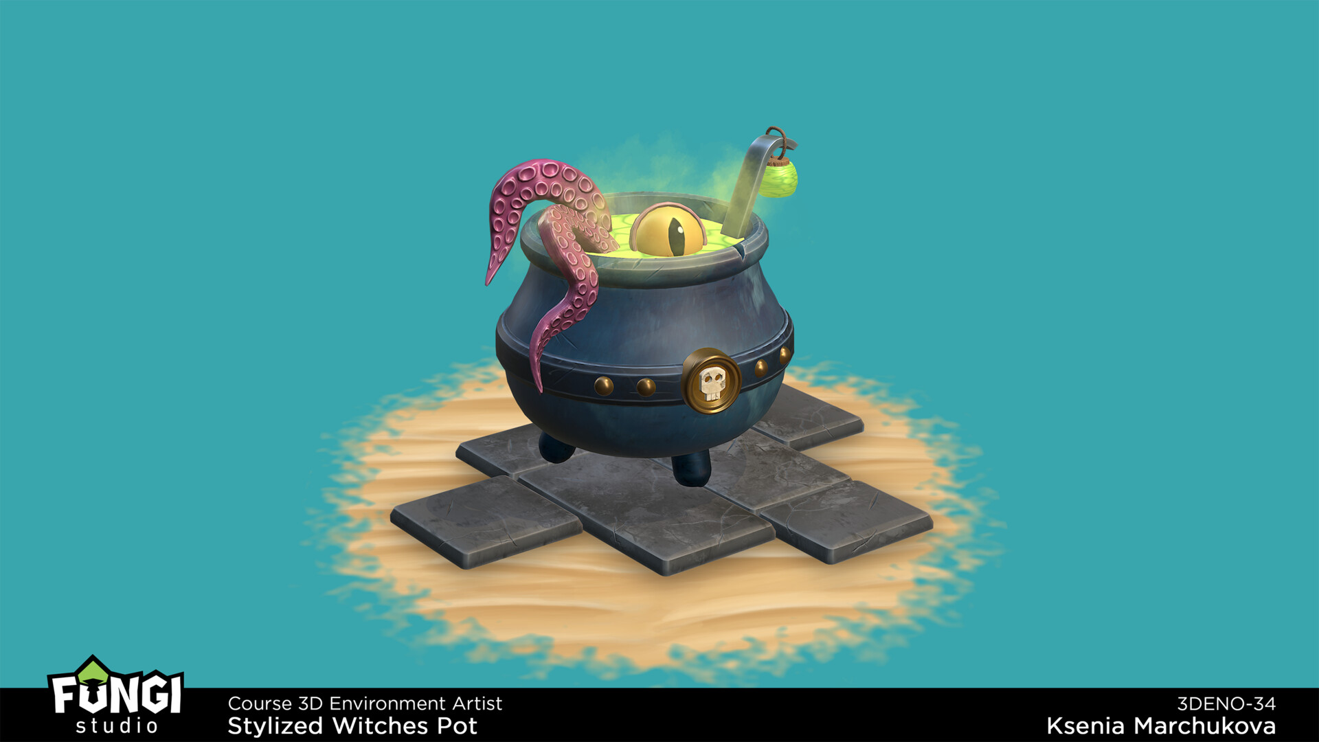 ArtStation - Stylized Witches Pot