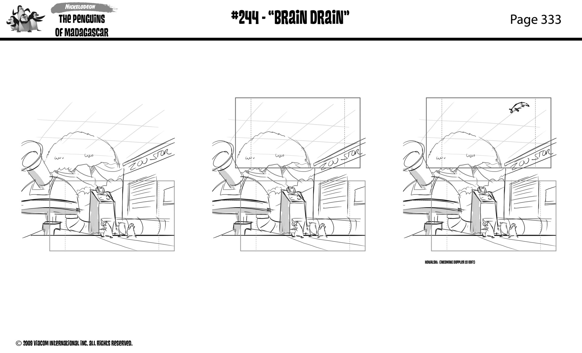 Thomas Bernardo - Storyboards - Penguins of Madagascar - Brain Drain ...