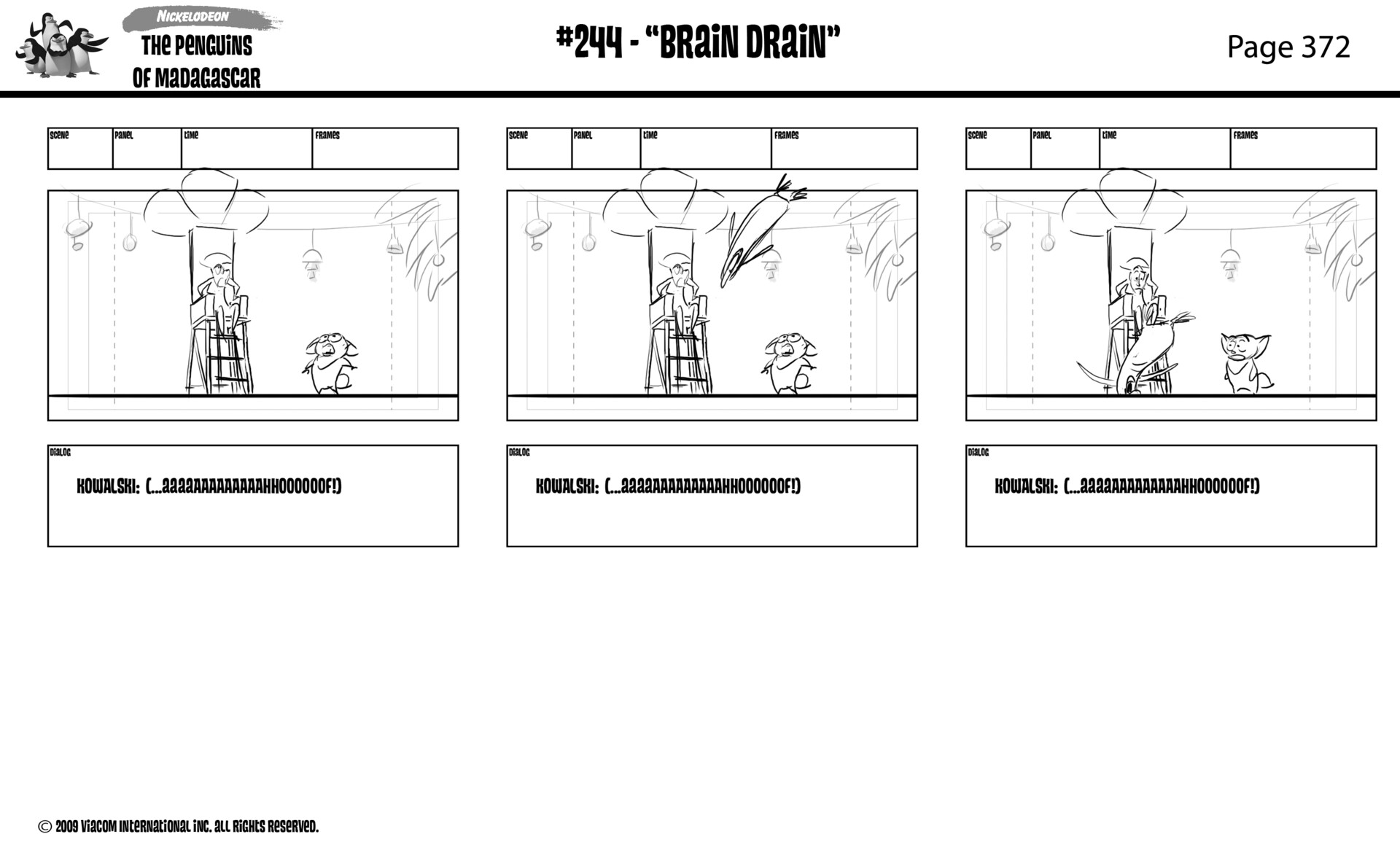 Thomas Bernardo - Storyboards - Penguins of Madagascar - Brain Drain ...
