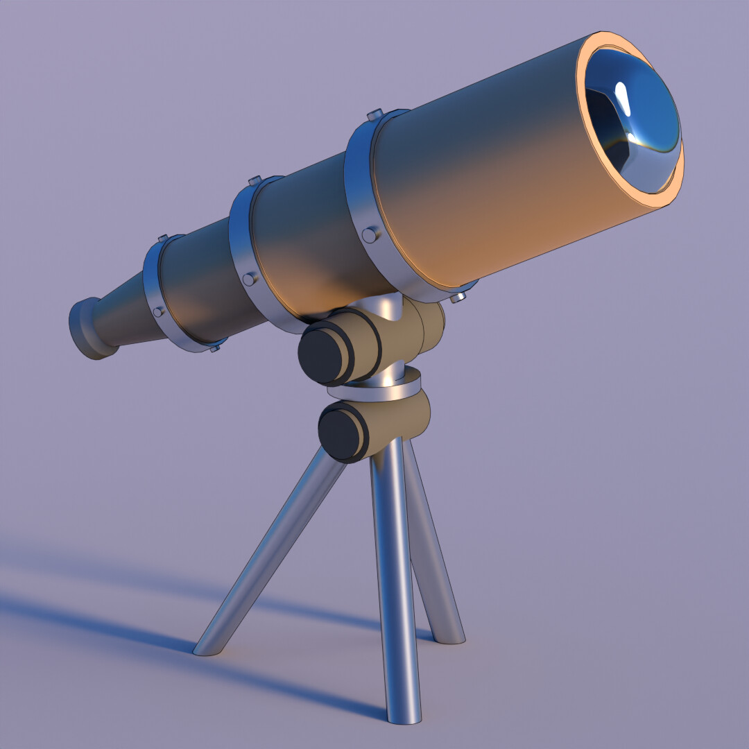 ArtStation - Daily Speed modeling Day 80: Telescope