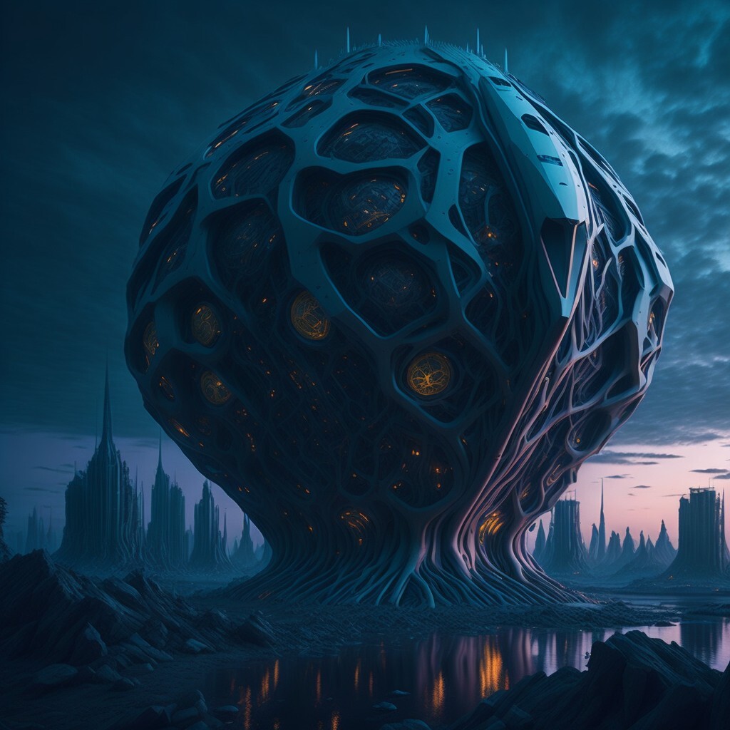 ArtStation - Futuristic Earth-alien city Vladivostok
