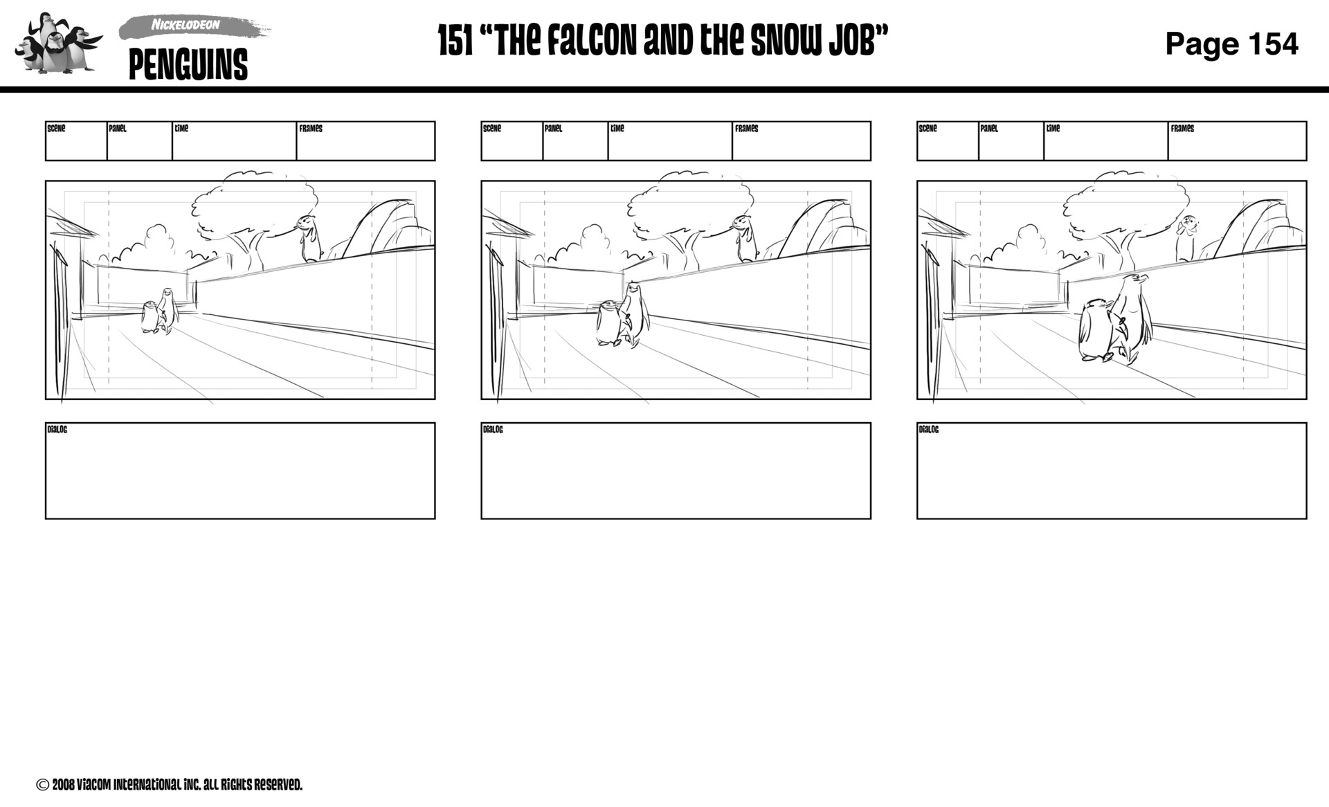Thomas Bernardo - Storyboards - Penguins of Madagascar - The Falcon and ...