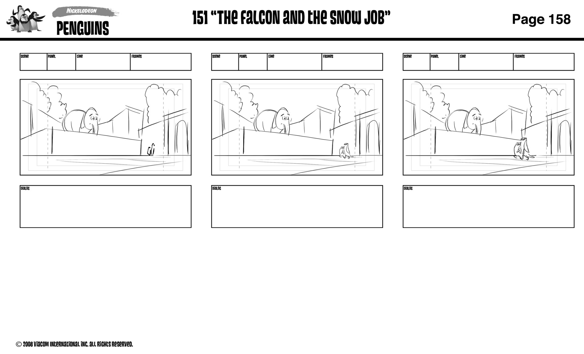 Thomas Bernardo - Storyboards - Penguins of Madagascar - The Falcon and ...