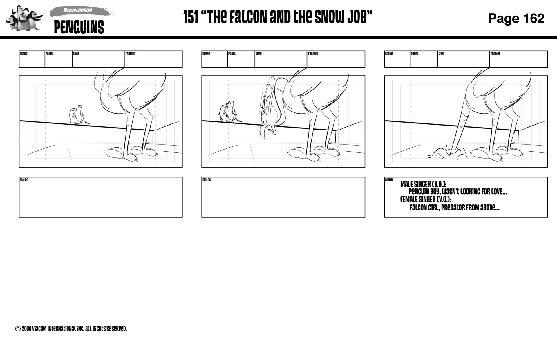 Thomas Bernardo - Storyboards - Penguins of Madagascar - The Falcon and ...