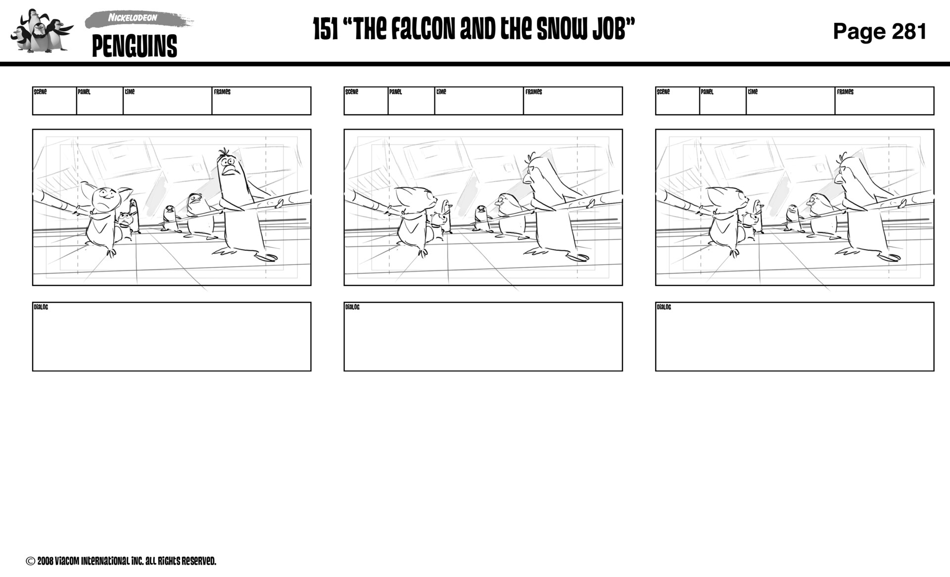 ArtStation - Storyboards - Penguins of Madagascar - The Falcon and the ...
