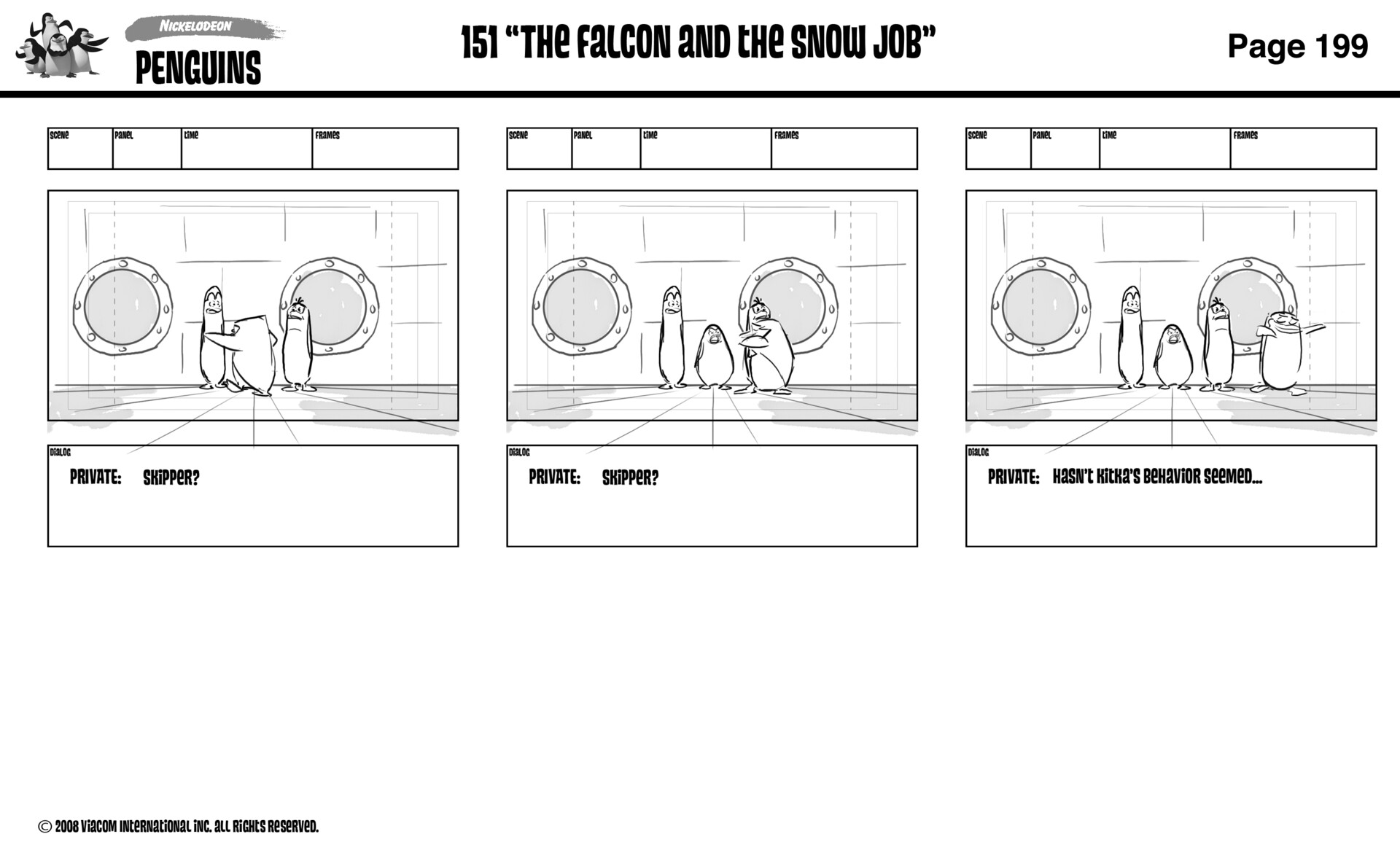 Thomas Bernardo - Storyboards - Penguins of Madagascar - The Falcon and ...