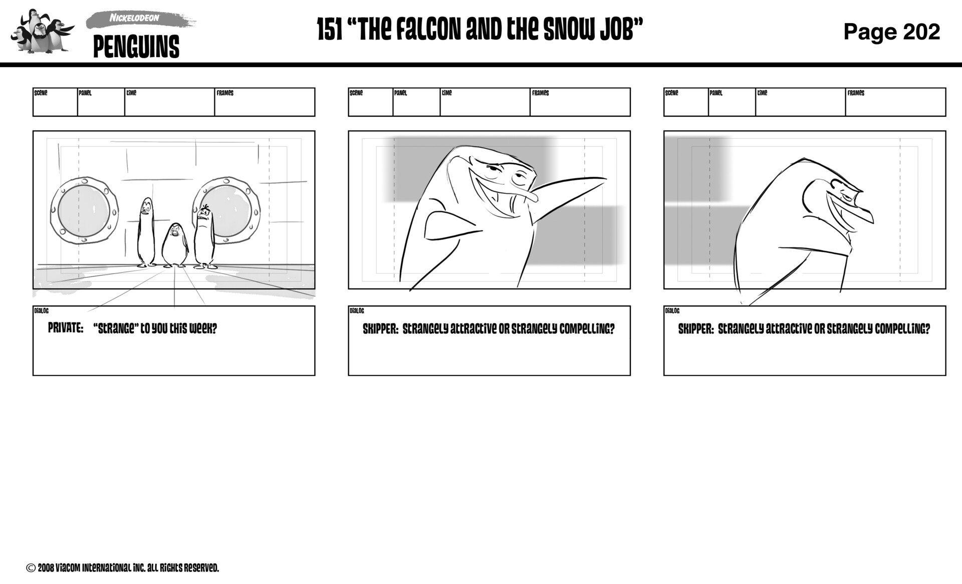 Thomas Bernardo - Storyboards - Penguins of Madagascar - The Falcon and ...
