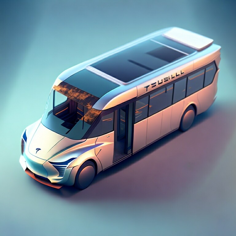 ArtStation - 🚍Tesla bus🚍