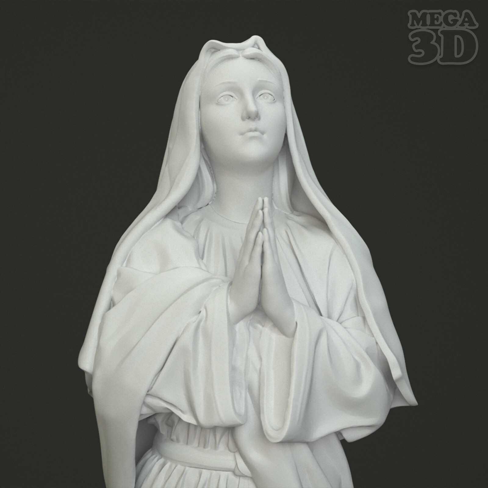 3D Models by 3D Landscape - Mother Mary Statue 3D print model