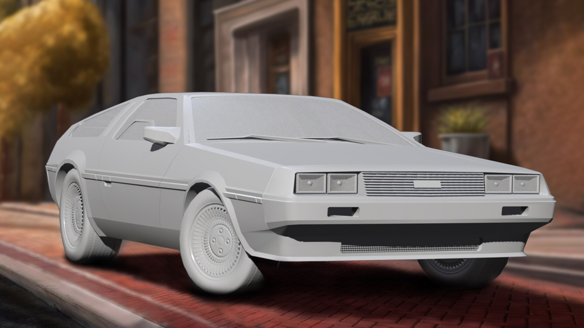 FPSunreal - DeLorean DMC - 12 RED