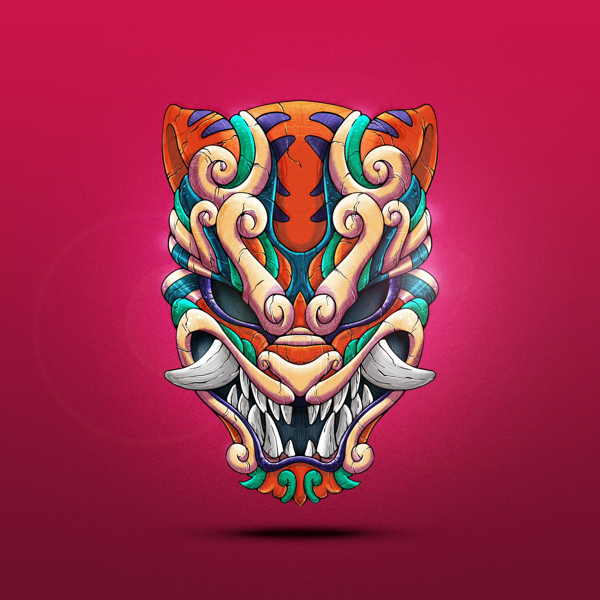 ArtStation - Tiger mask