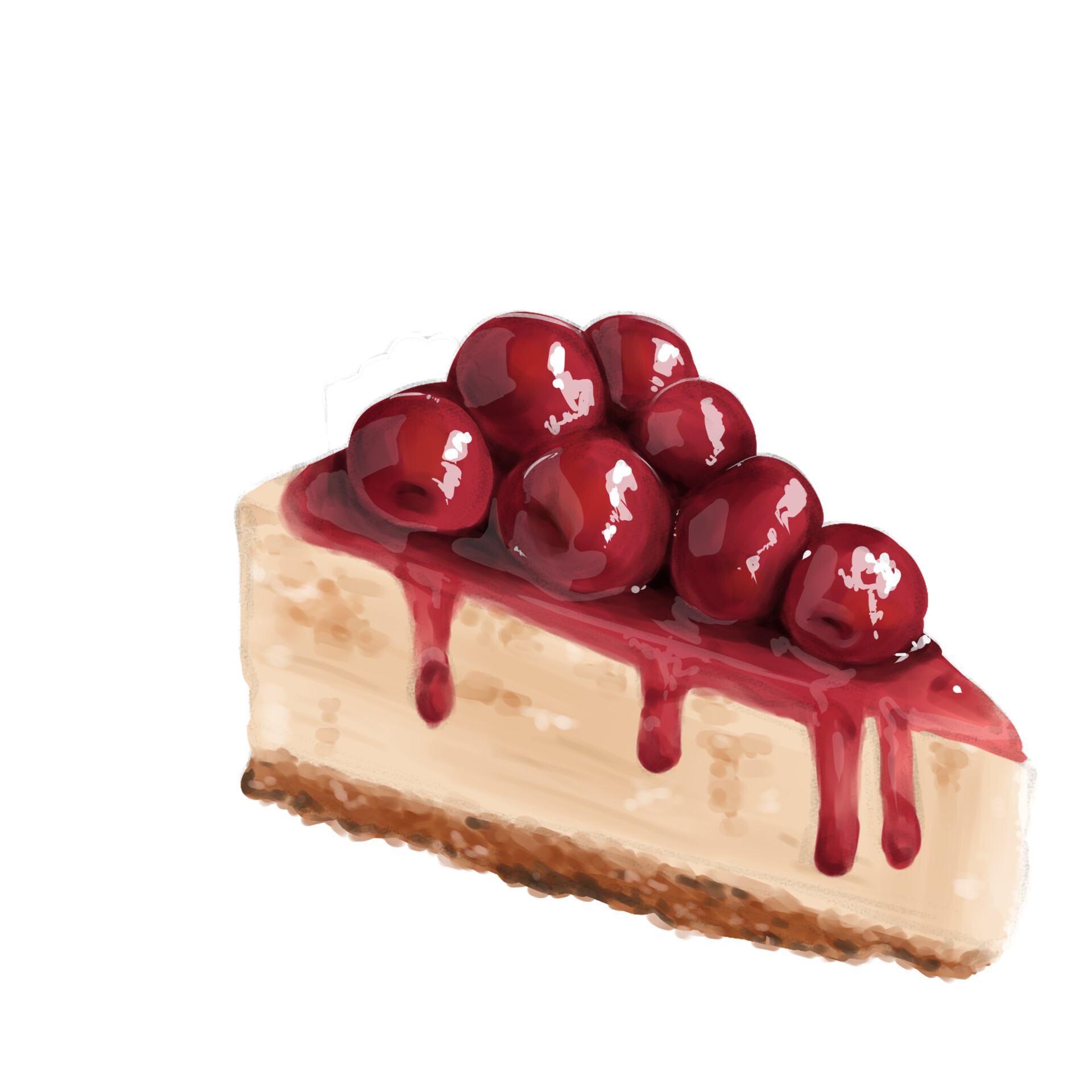 ArtStation - Cherry Cheesecake