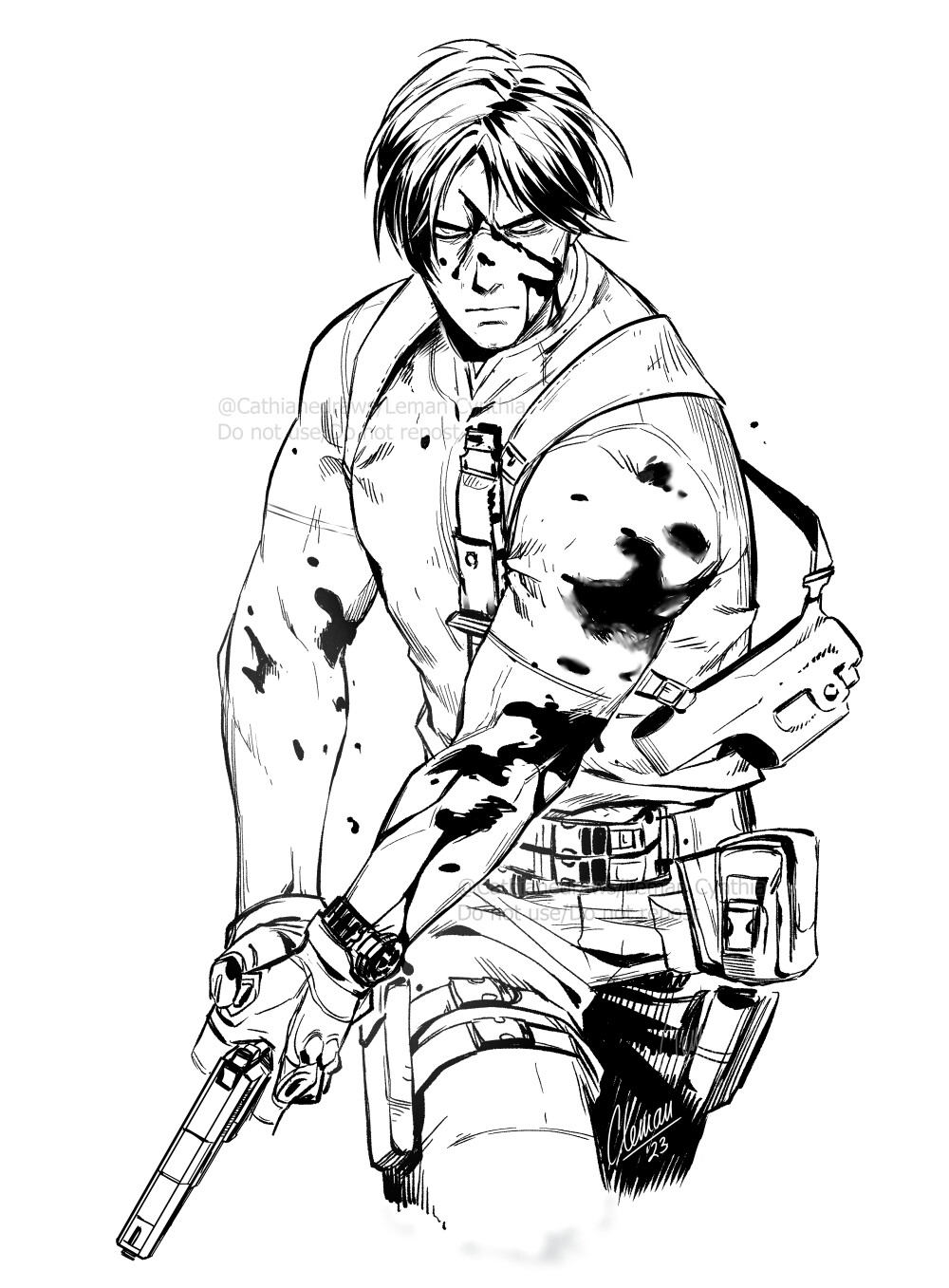 coloring pages resident evil