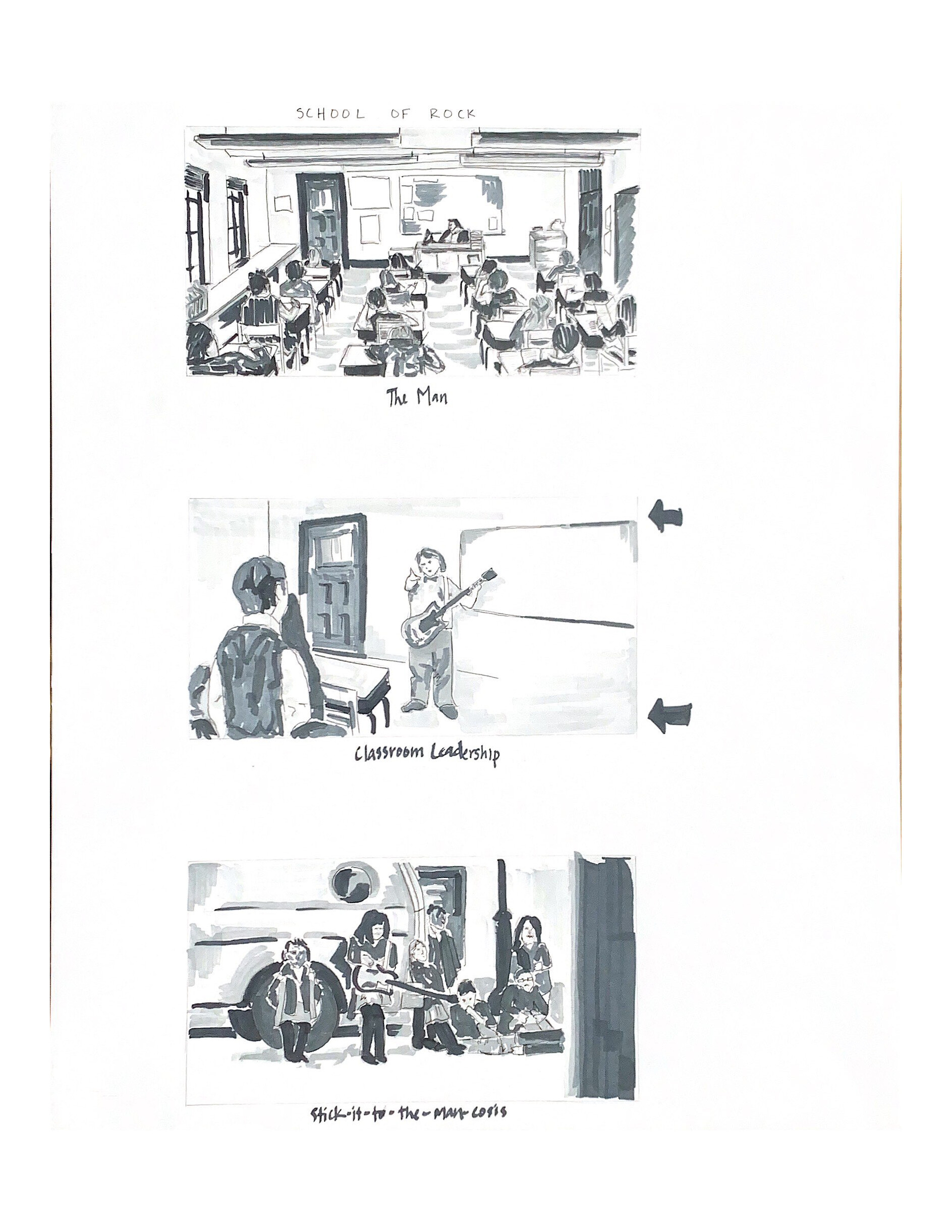 ArtStation - School of Rock Storyboard Recreation