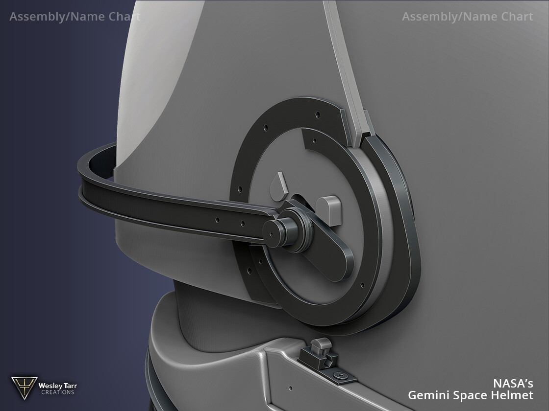 Wesley Tarr Creations - Commission: NASA Gemini Helmet 3D Print Files