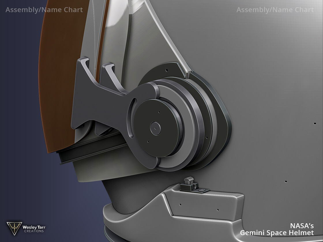 Wesley Tarr Creations - Commission: NASA Gemini Helmet 3D Print Files