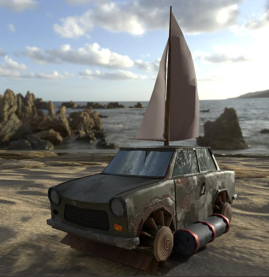 ArtStation - Sailing Car