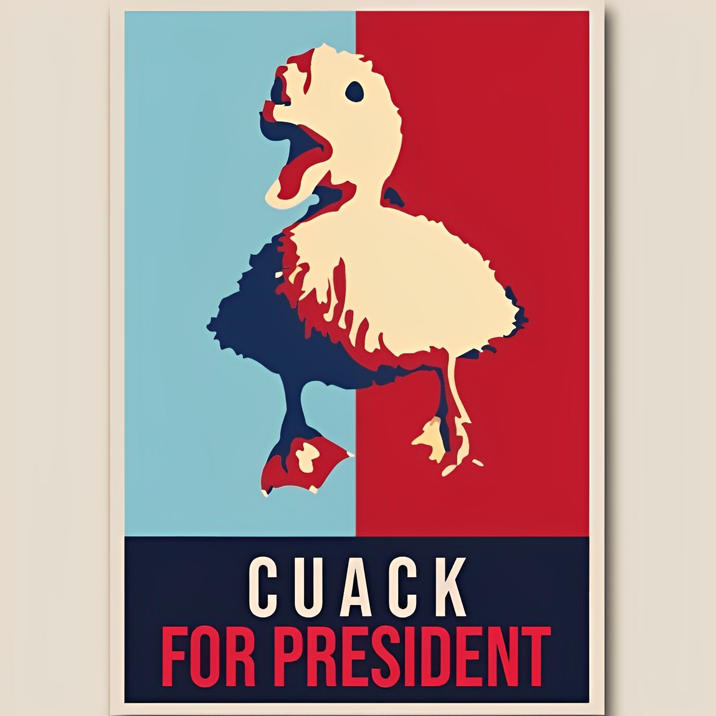ArtStation - Cuack For President T-Shirt Design