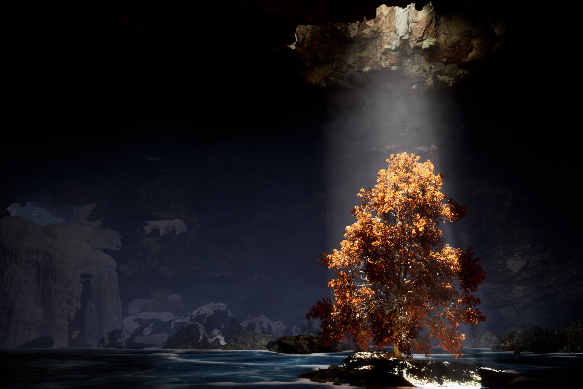 ArtStation - Cave Tree