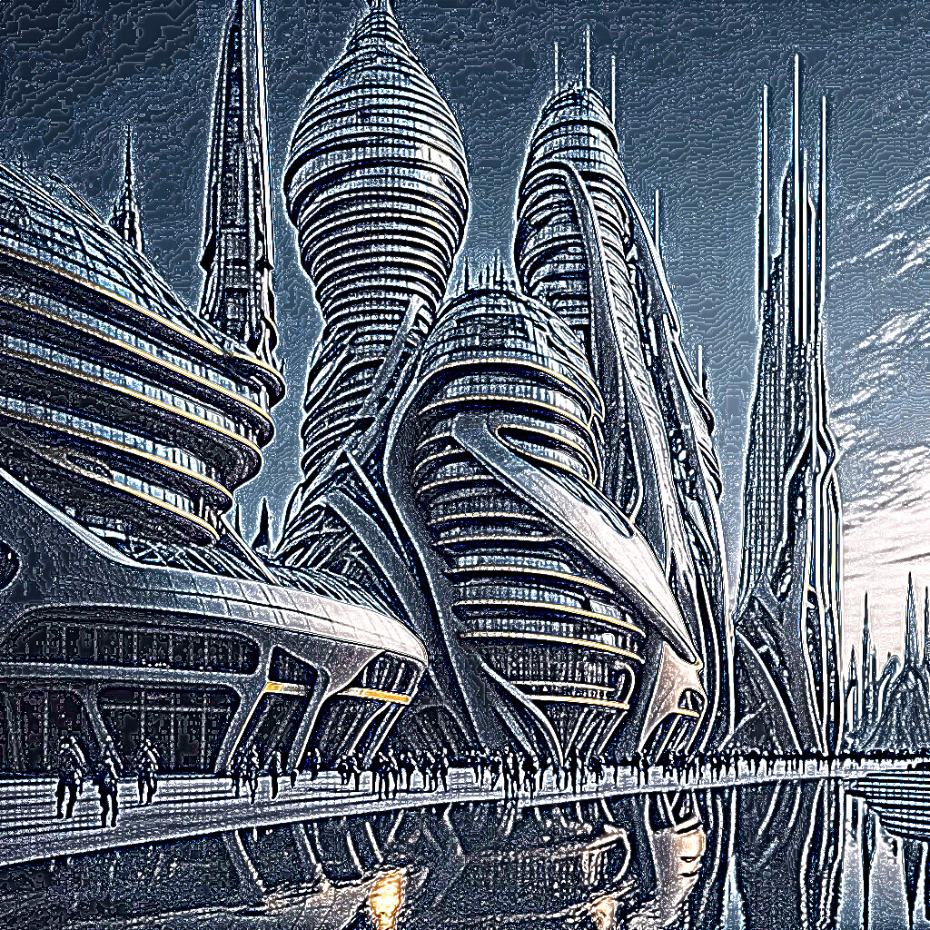 ArtStation - Futuristic russian city in sci-fi future