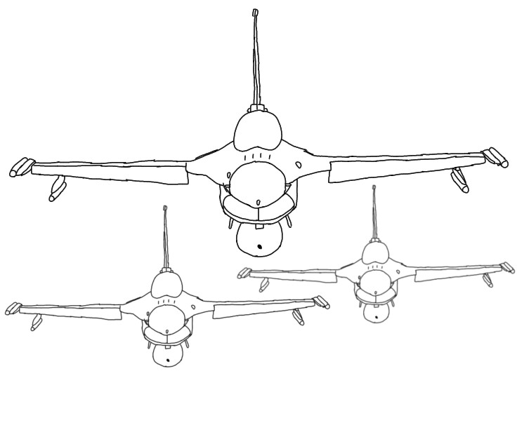 f 16 coloring sheet