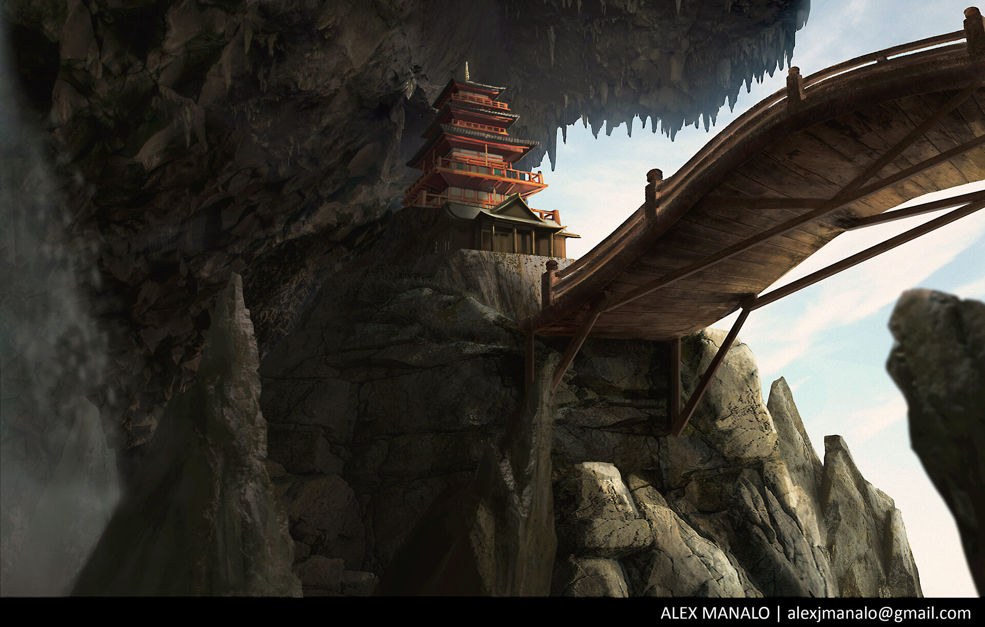 ArtStation - The Hidden Cave Temple