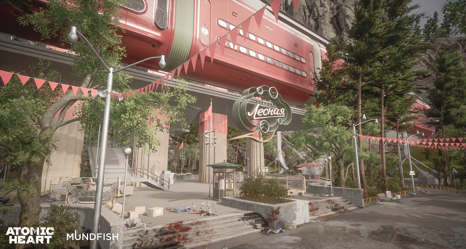 Eugene Mitchell - ATOMIC HEART | Lesnaya Station (Outdoor Level Art and optimization)