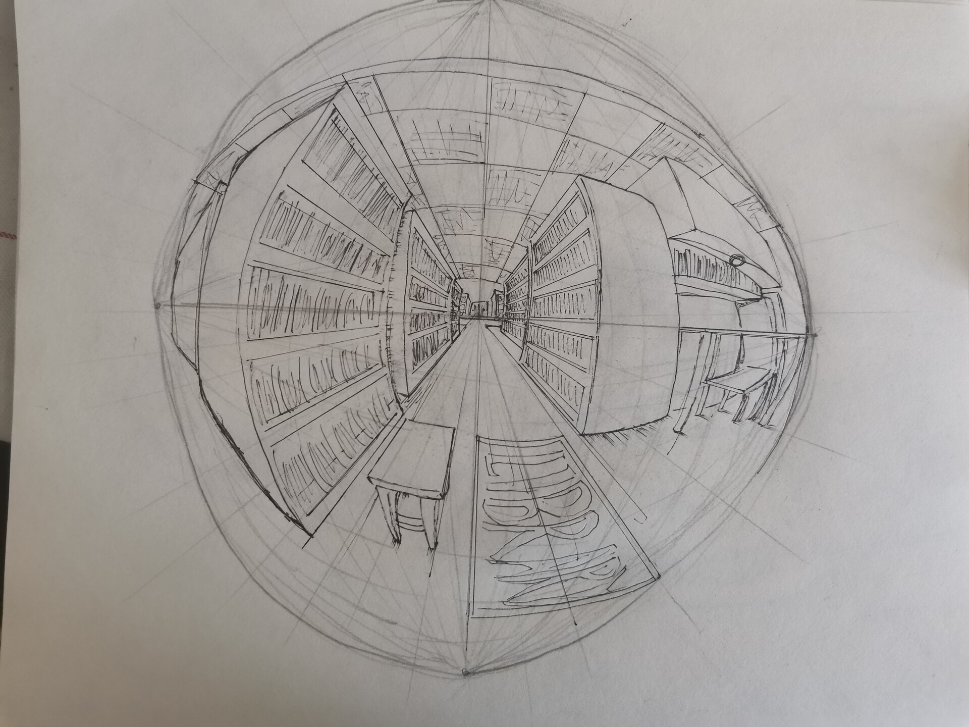 James Tang - attempt at 5 point Perspective-library