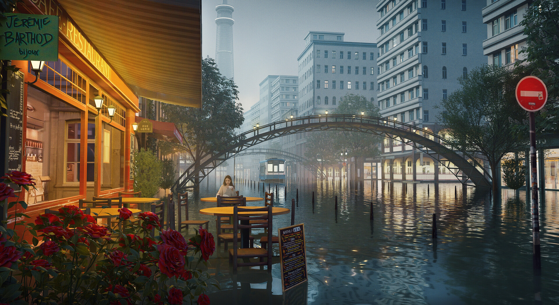 ArtStation - Misty Flood Street