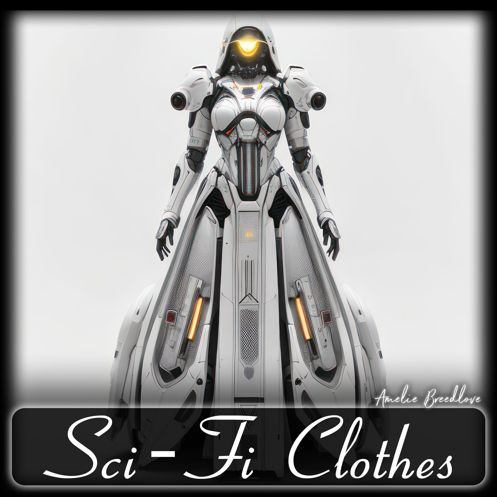 Amelie Breedlove - 2320 Sci-Fi Clothes Reference Pack | 4K | v.7 to v.13