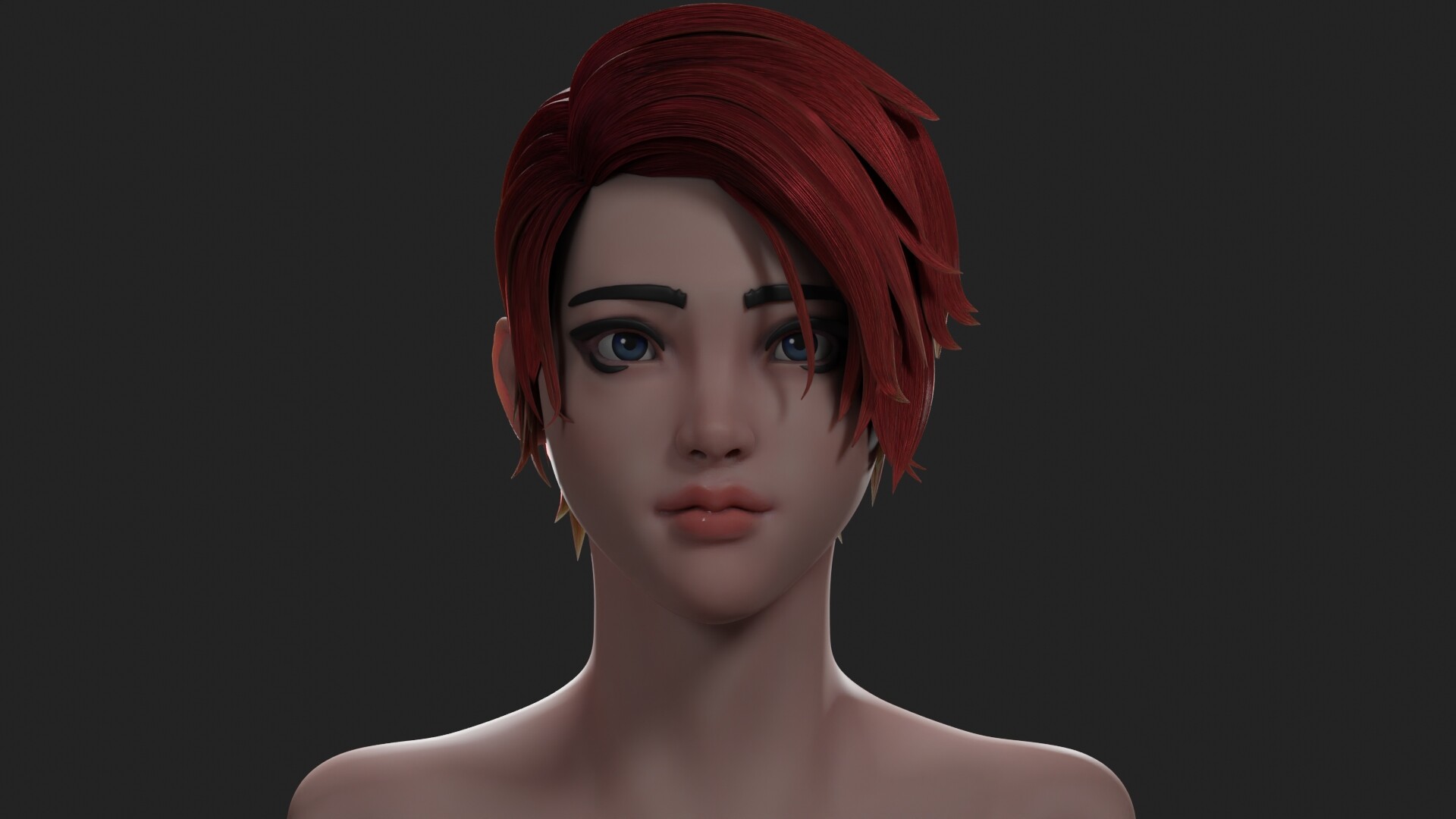 ArtStation - Red hair girl